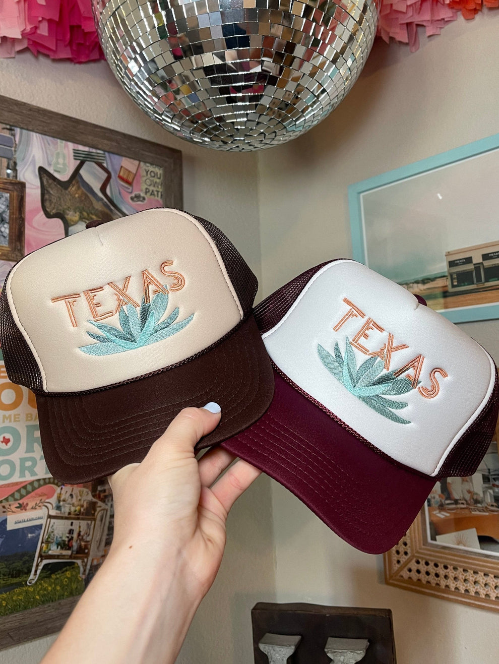 Love, Texas Embroidered Trucker Hat – Texas Sun Creative